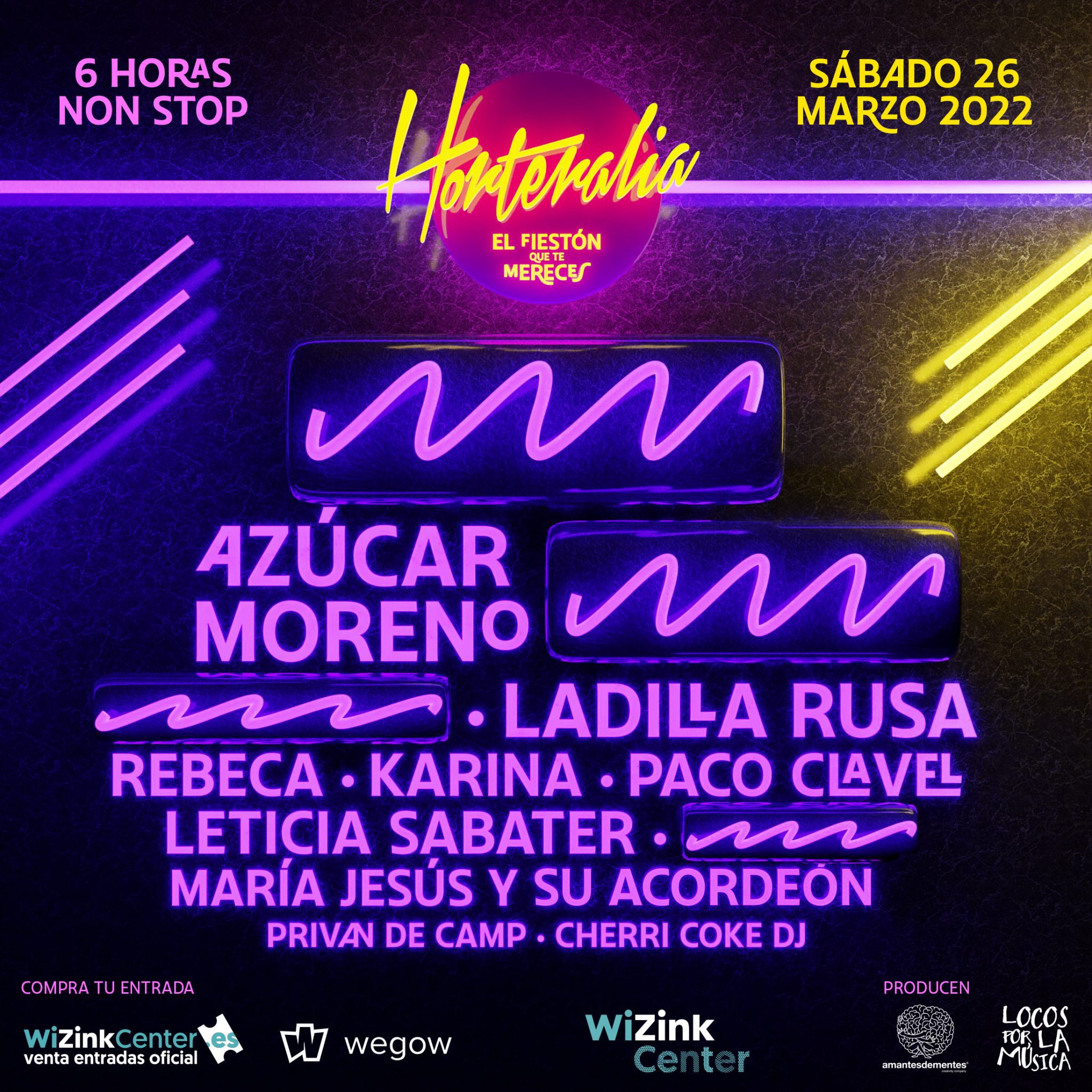 Horteralia 2022 en el WiZink Center: cartel y entradas - MERCADEO POP