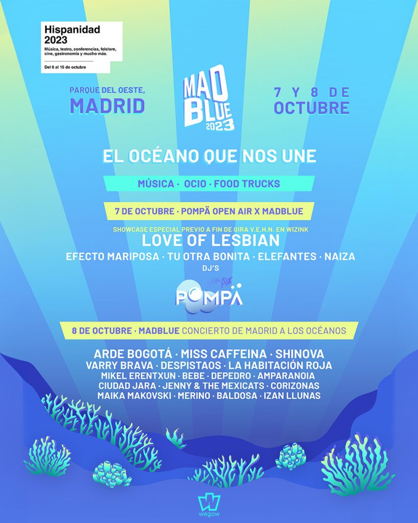 Cartel completo de MadBlue 2023 - MERCADEO POP