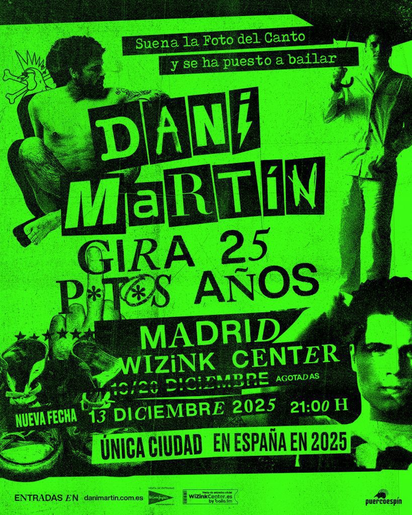 Dani Martín anuncia tercer concierto en el WiZink Center - MERCADEO POP
