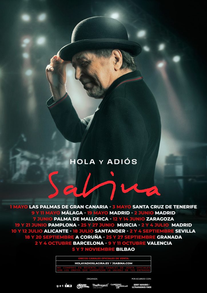 Joaquín Sabina anuncia los conciertos de su gira por España en 2025 ...