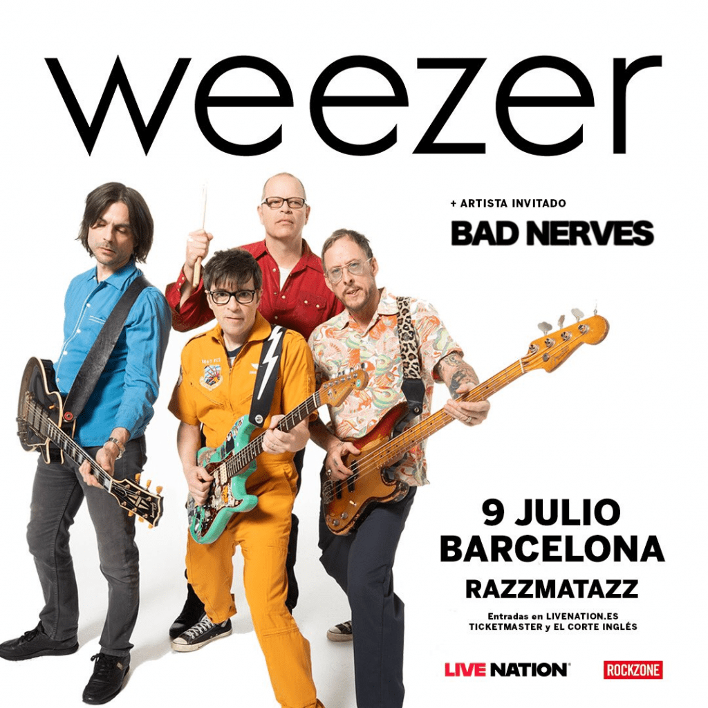 Weezer anuncia concierto en Razzmatazz - MERCADEO POP