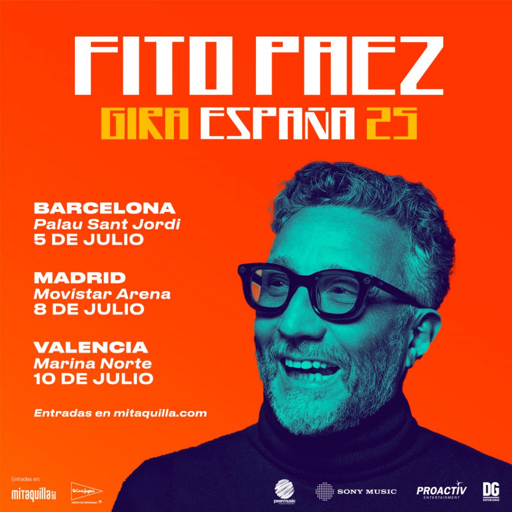 Fito Páez anuncia conciertos en España en 2025 - MERCADEO POP