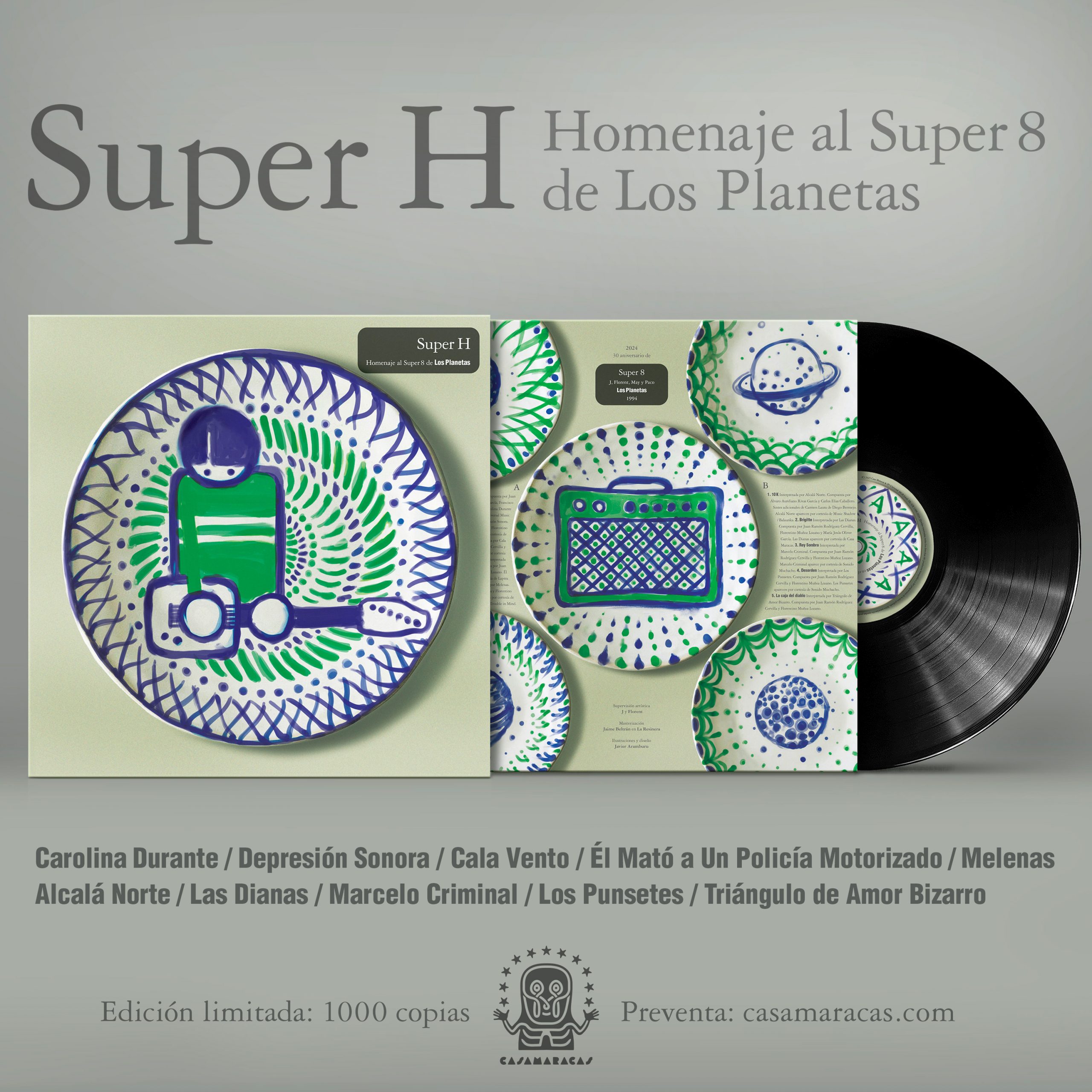 'Super H', flamante disco de homenaje a 'Super 8' de Los Planetas - MERCADEO POP