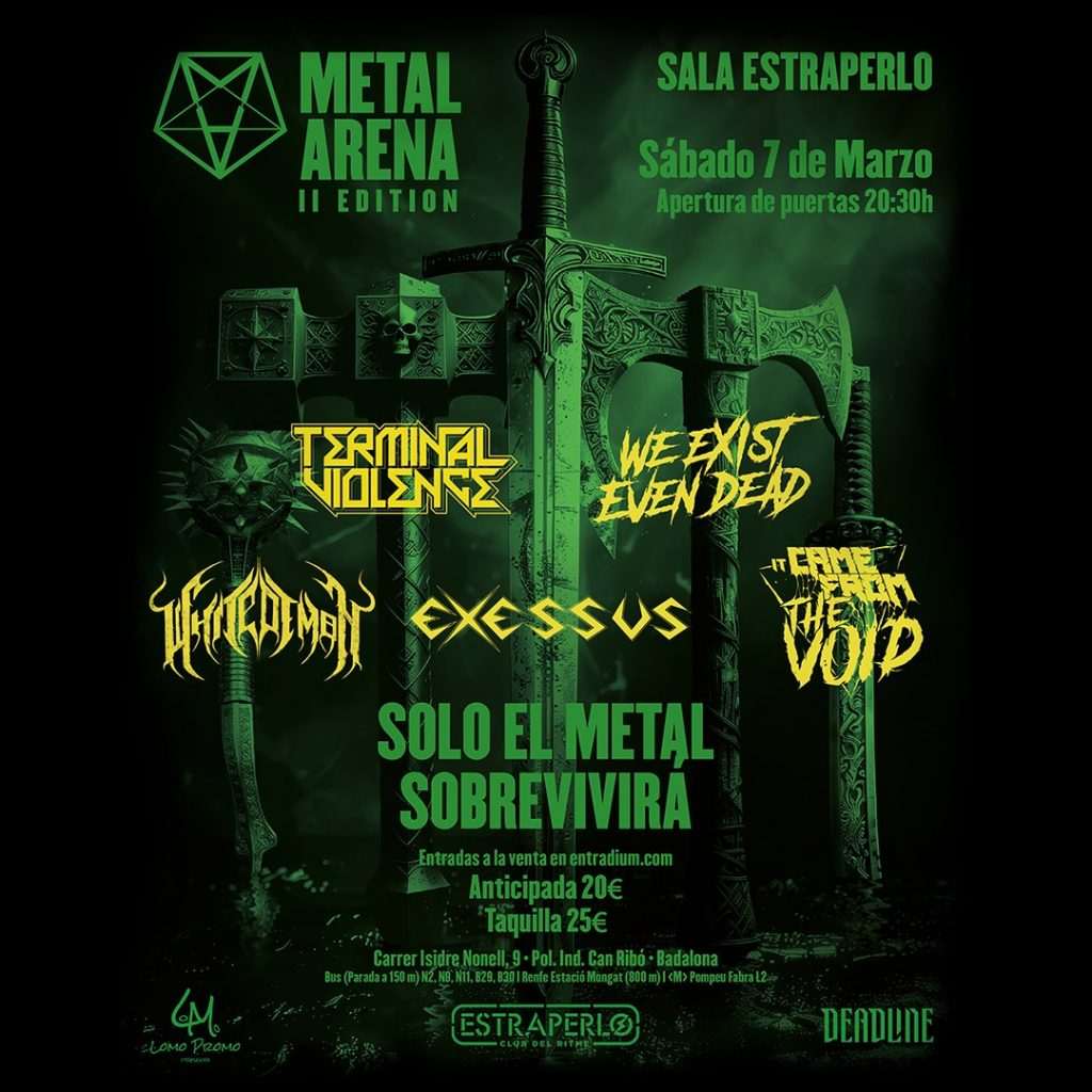 Metal Arena 2026, el 7 de marzo en Badalona - MERCADEO POP