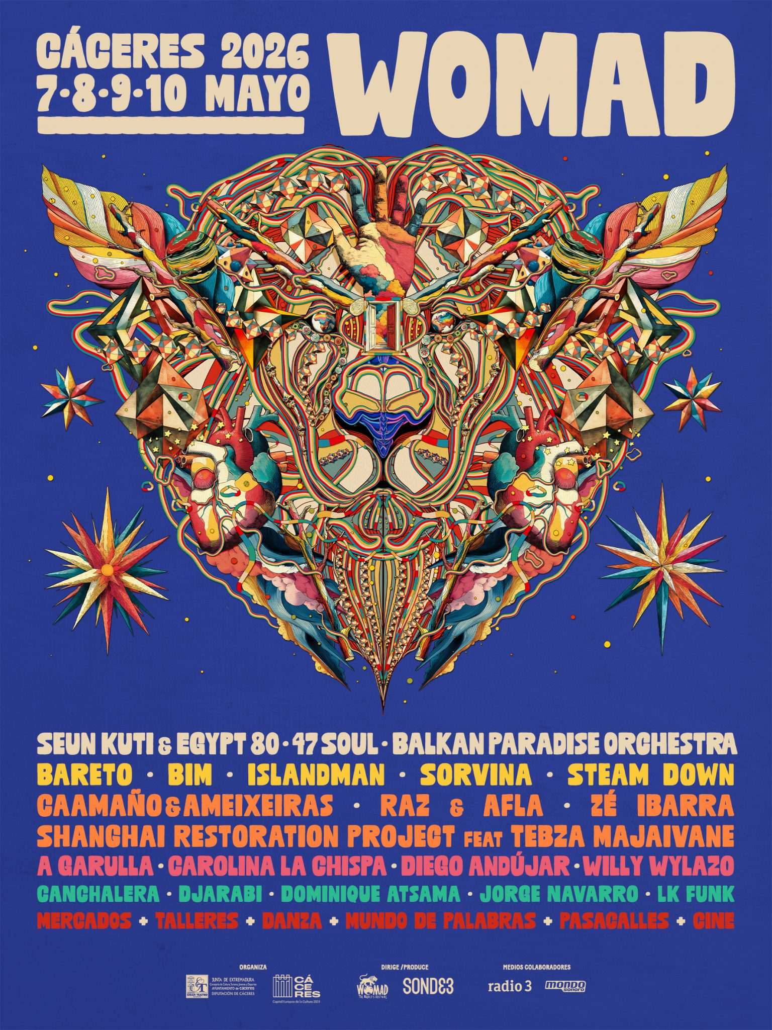 Womad Cáceres 2026 desvela su programación - MERCADEO POP