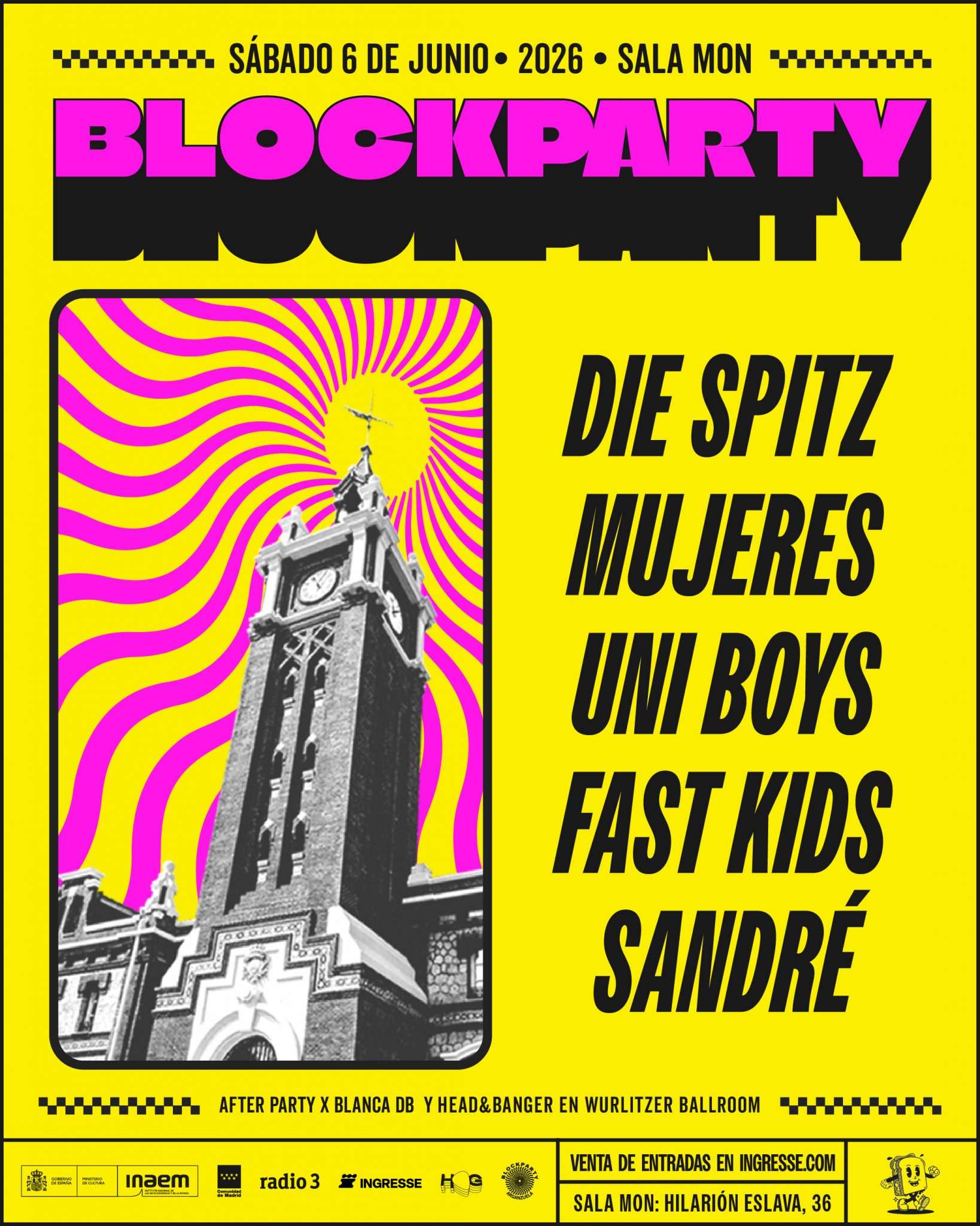 Blockparty 2026 pasa de Madrid Río a la Sala Mon al revocar el ...